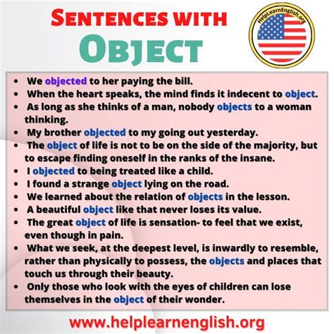 Sentences With Object Object In A Sentence In English In 2022 Sentences English Sentences