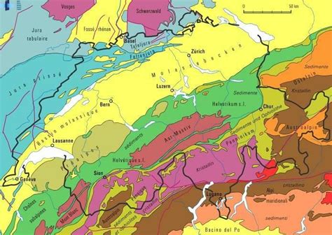 Rough Geological Classification Of Switzerland Download Scientific Diagram