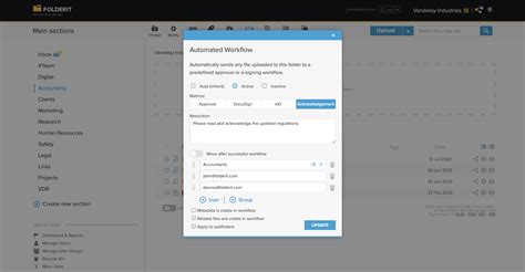 Acknowledgement Workflows Document Management System Folderit