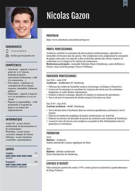 Cv Architecte Exemple De Cv Pour Une Agence Darchitecture