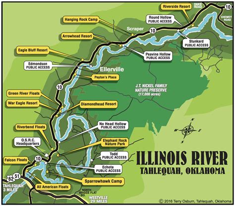 Illinois River Public Access Map Printable Maps Online
