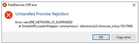 Getting Error Pop Ups Unhandled Promise Rejection · Issue 187 · Capacitor Communityelectron
