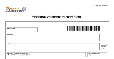 How To Obtain The Codice Fiscale Fiscal Code Barbara De Benedittis