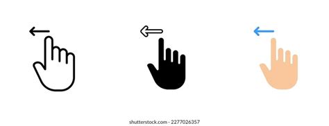 Finger Scrolling On Touchscreen Device Which Stock Vector Royalty Free Shutterstock