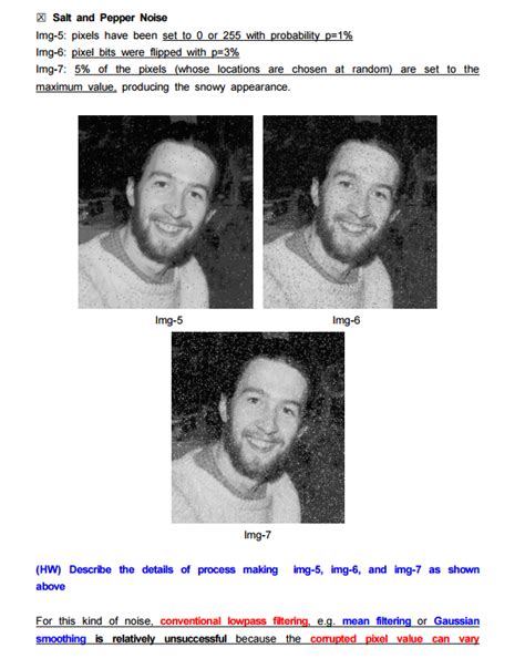 Solved Guidelines Gaussian Noise Img Original Image Chegg