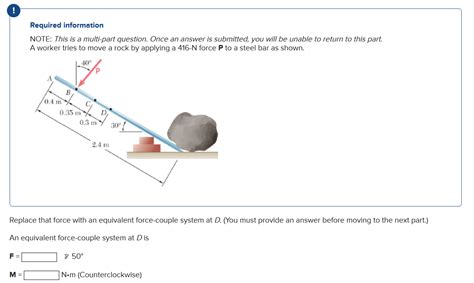 Solved Required Information NOTE This Is A Multi Part Chegg