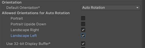 Landscape Mode Only Questions Answers Unity Discussions