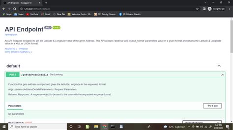 Github Akshaygjapi Endpoint An Api Endpoint Designed To Get The Latitude And Longitude Value