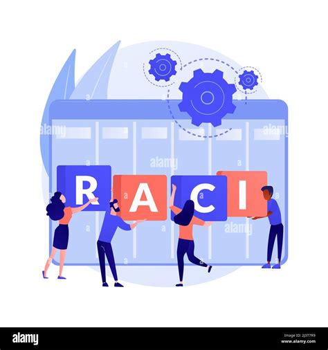 Raci Matrix Abstract Concept Vector Illustration Responsibility Assignment Matrix Linear