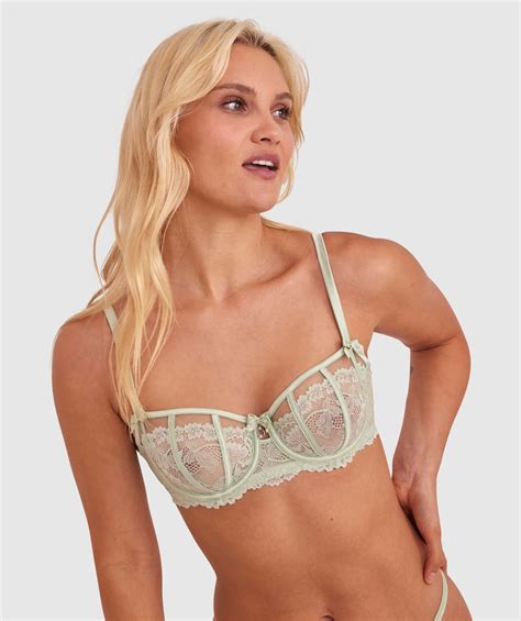 Bras N Things Bethany Push Up Bra Olive