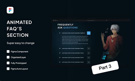 Animated Faqs Section Figma