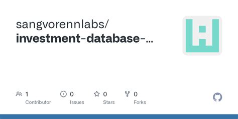GitHub Sangvorennlabs Investment Database Enrichment