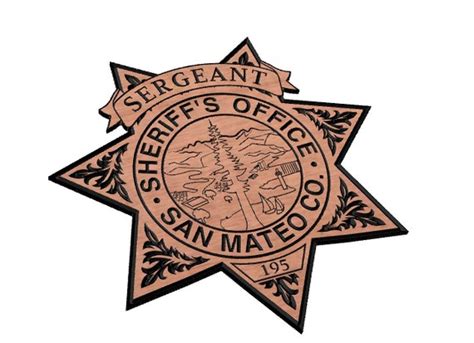 San Mateo County Sheriff Badge Svg Etsy