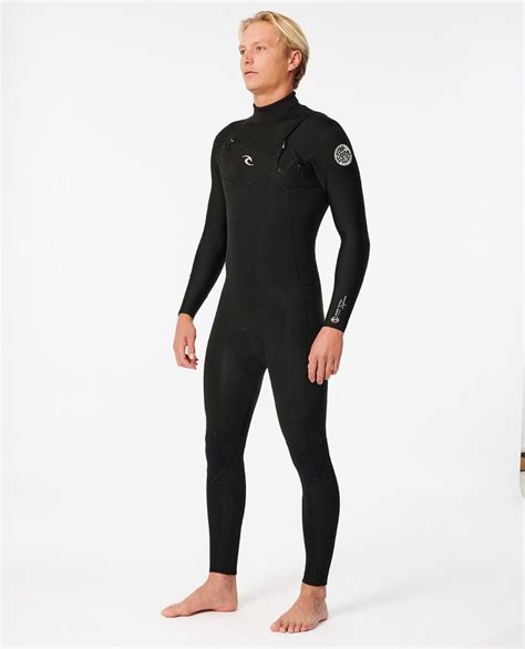 Rip Curl Mens Dawn Patrol Perf Chest Zip 32mm Wetsuit Black Sorted