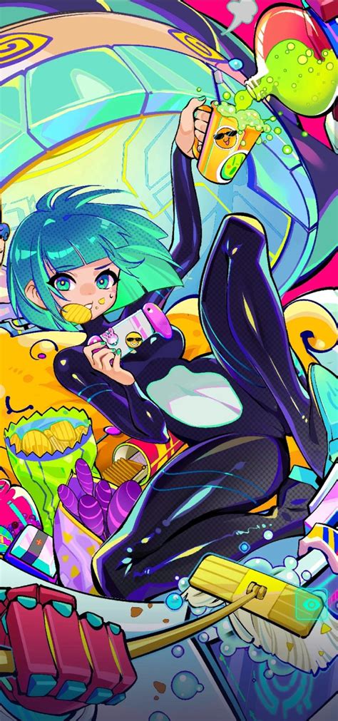 Artist Request Character Request 1girl Ahoge Aqua Eyes Aqua Hair