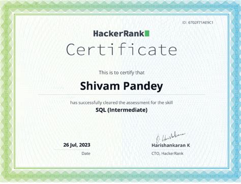 sql intermediate certificate pdf