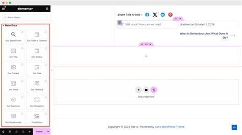 How To Configure Single Doc In Elementor Betterdocs
