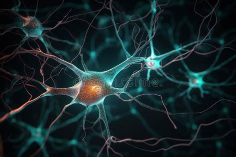 Neuronal Connection Generate Ai Stock Illustration Illustration Of