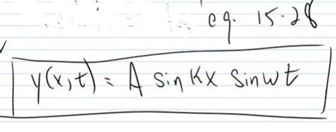 Solved 1535 Wave Equation And Standing Waves A Prove By