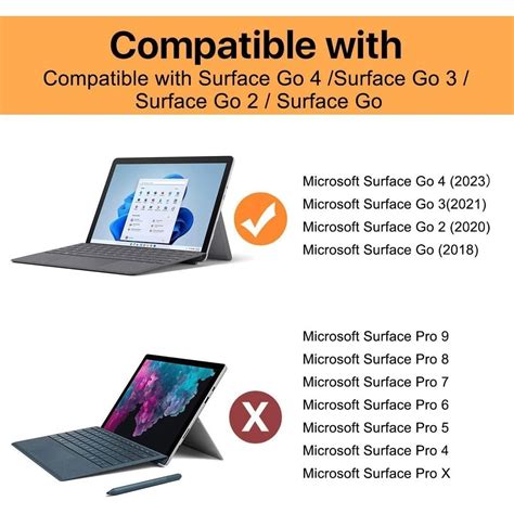 Moko Case Fit Microsoft Surface Go 4 Surface Go 3 Surface Go 2 Surface Go Case All In One