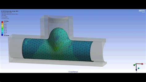 ANSYS TUTORIAL 25 FINITE ELEMENT ANALYSIS Of The Bulging A Tube Through Hydro Forming YouTube