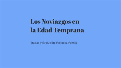 Los Noviazgos En La Edad Temprana By Karoll Valeria Ordonez Bravo On Prezi