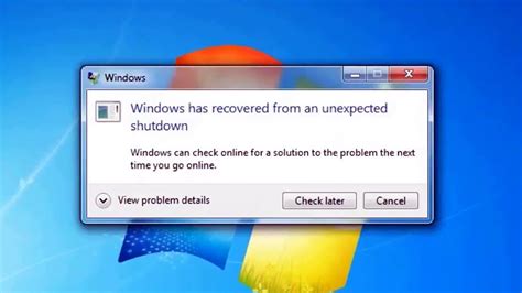 Fixed Windows Has Recovered From An Unexpected Shutdown On Windows 7 Video Dailymotion