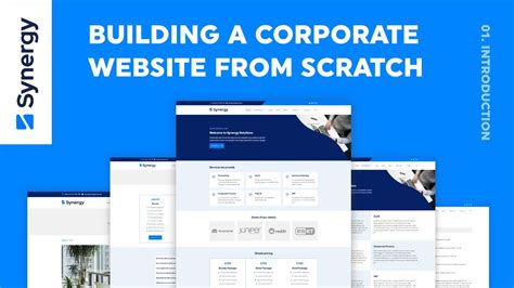 01 Intro Building A Corporate Htmlcssjs Website From Scratch Youtube