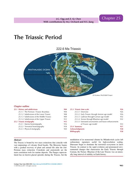 Pdf The Triassic Period