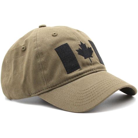 Canada Flag Ball Cap Green Military Store Older Mens Fashion Mens