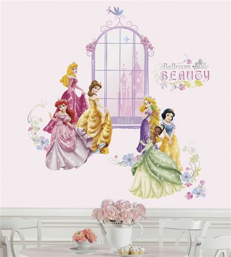 Disney Princess Collage Peel And Stick Wall Decals W Personalization