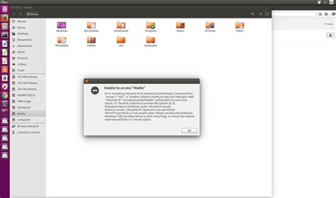 Xubuntu Ntfs Partition Mounting Error Ask Ubuntu