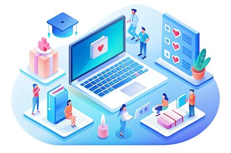 Network Database Vector Isometric Illustrations Premium Ai Generated