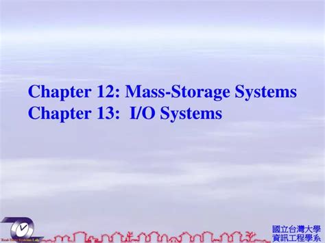Ppt Chapter 12 Mass Storage Systems Chapter 13 I O Systems Powerpoint Presentation Id 7028684