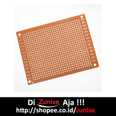 Pcb Lubang 7x9cm Universal Fiber Matrix Circuit Board Bakelite Solder Shopee Indonesia