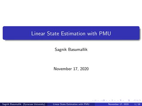 Pdf A Tutorial On Linear State Estimation With Real Pmu Data