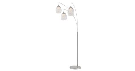 Lite Source Ls 83703 Ladessa 3 Light 89 Tall Arc Floor Lamp With Elliptical Glass Shade