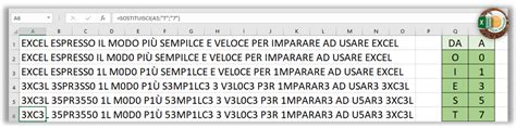Sostituire Lettere Con Numeri Excel Espresso
