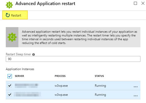 azure web app instance bazlı restart recycle mehmet Çakmaz