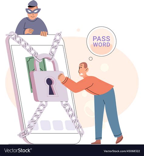 Hacker Identity Theft Internet Fraud Concept Vector Image