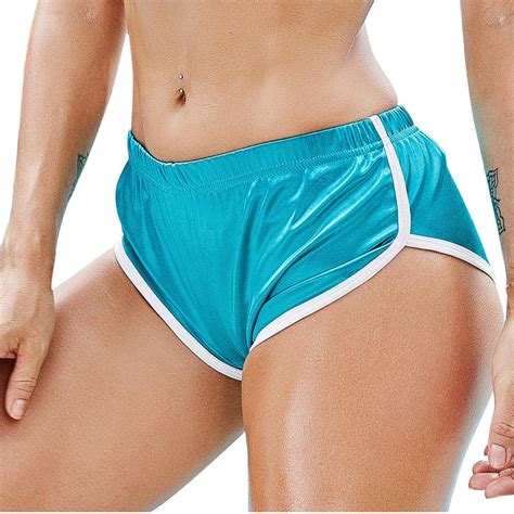 Samickarr Retro Dolphin Shorts For Women Sexy Booty Shorts Sports Yoga Gym Running Basic Slip