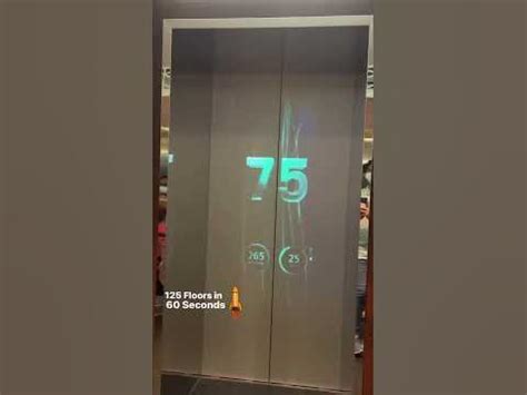 Burj Khalifa Lift Fastest Elevator Youtube