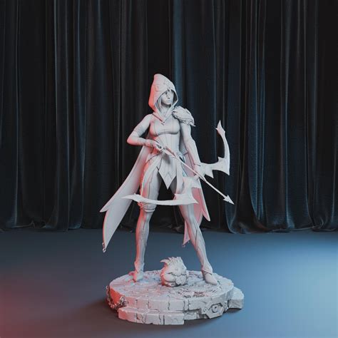 Ashe 3d Stl Model The Ice Cold Archer Of Lol Etsy