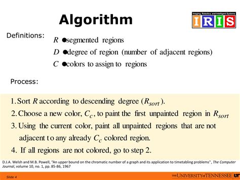 Ppt Region Coloring Using The Welsh Powell Algorithm Powerpoint Presentation Id9417852