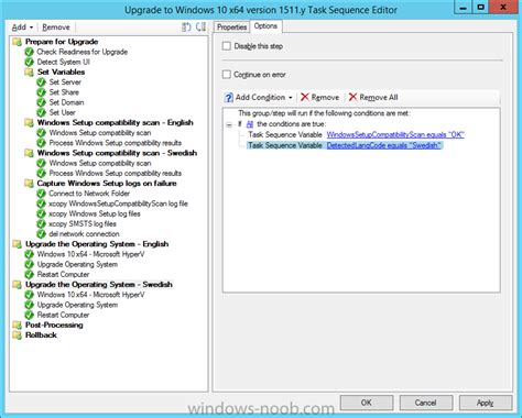 how can i deal with languages in the upgrade task sequence using system center configuration
