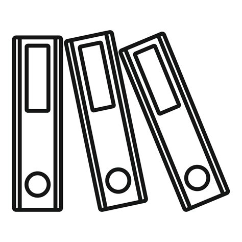 Storage Document Folder Icon Outline Style 14520167 Vector Art At Vecteezy