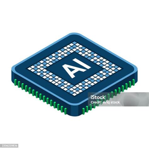 아이소 메트릭 인공 지능 칩 개념 인공 지능 개념입니다 미래형 마이크로칩 프로세서 아이소메트릭 기술 0명에 대한 스톡 벡터 아트 및 기타 이미지 Istock