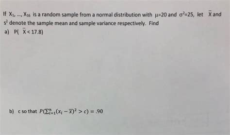 solved if x1 x16 is a random sample from a normal