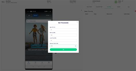 setting performance thresholds sofy support docs no code automation