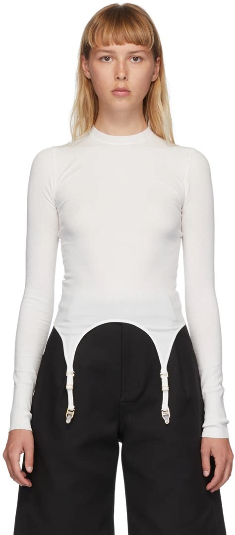 Dion Lee For Women Fw24 Collection Clothes Design White Garters Clothes